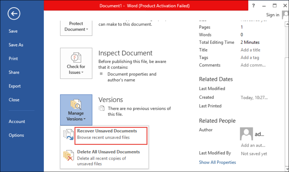 Recover Unsaved Word Document – Using Manual & Automated Method Recover Unsaved Word Document – Using Manual & Automated Method