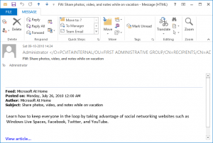 View Outlook Mail in Browser HTML Format