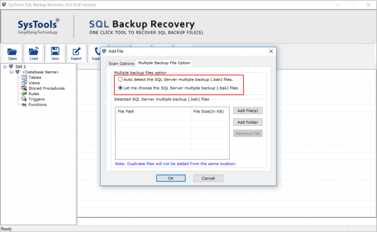 Open BAK File without SQL Server - View & Read SQL Backup File