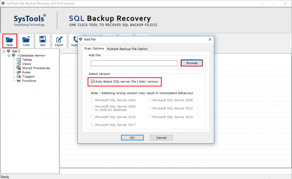 Recover Sql Database From Backup File Restore Corrupted Bak File