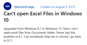Won’t Able to Open Excel Files in Windows 10 - Fix Error