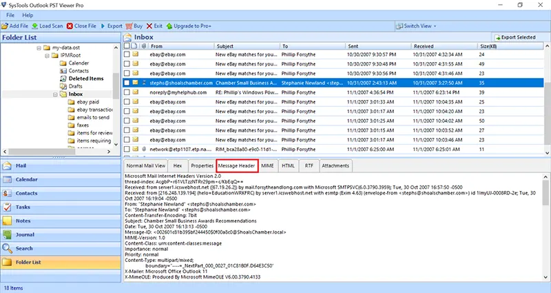 Explore Outlook PST Files in 7 Plus Preview Modes on Windows