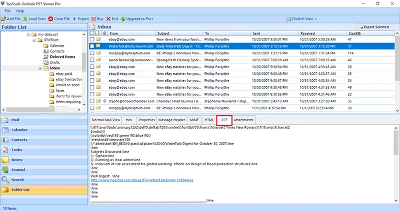 Explore Outlook PST Files in 7 Plus Preview Modes on Windows