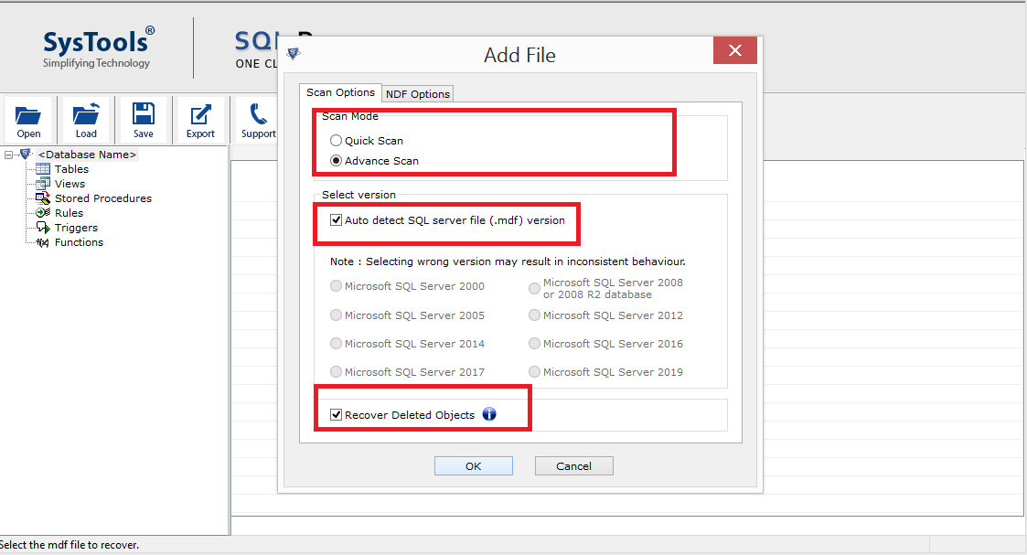 Sql Recovery Tool Repair Corrupted Mdf Ndf Database Files Quickly